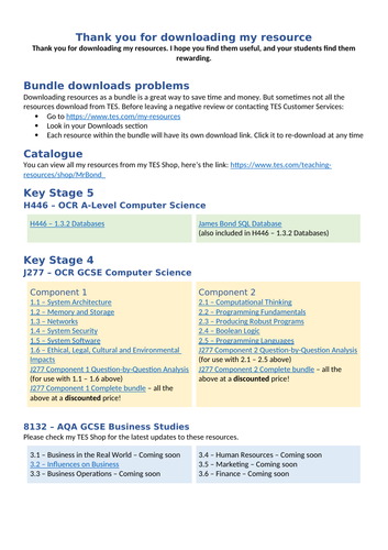 J277 OCR 2.4 Boolean Logic | Teaching Resources