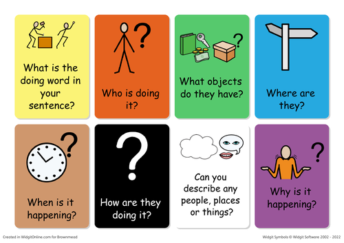 Colourful Semantics Question Prompts | Teaching Resources Colourful Semantics Question Prompts | Teaching Resources