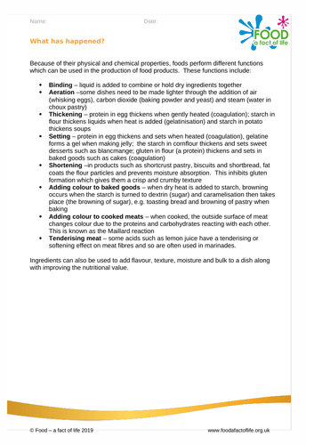 BTEC Level 1/2 Home Cooking Skills - 12 week SOW | Teaching Resources