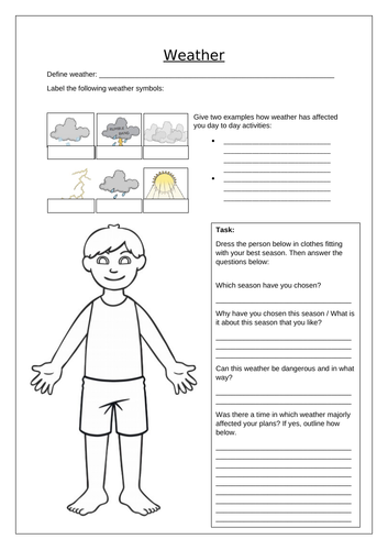How weather affects your daily life | Teaching Resources