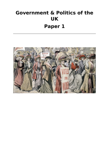 AQA A Level UK Government and Politics | Teaching Resources