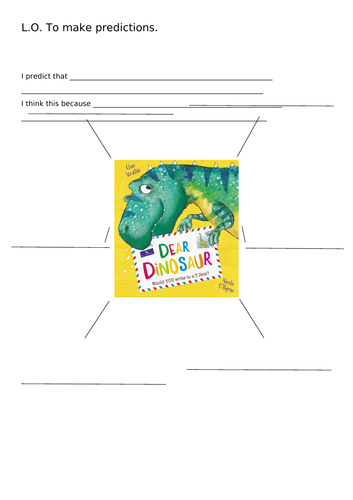 Year 1 English Planning - Dear Dinosaur - Fiction Book - Letter Writing ...
