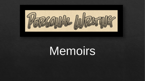 Memoir Writing Unit of Work | Teaching Resources