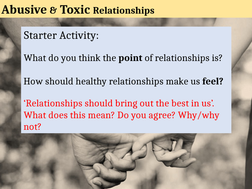 RSE- Healthy Relationships Y7 6 lesson scheme | Teaching Resources