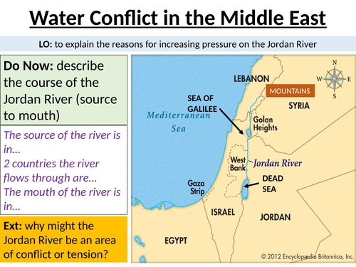 Water Conflict in the Middle East - Geography | Teaching Resources