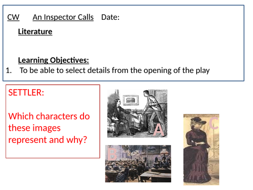 AQA English Literature: An Inspector Calls - Review and Re-cap Revision ...