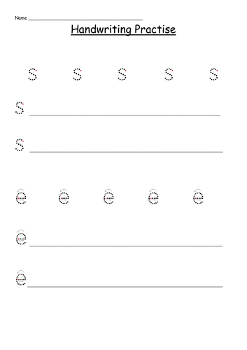 Handwriting Practise Sheets - Curly Caterpillar Letters - c, a, o, d, g ...