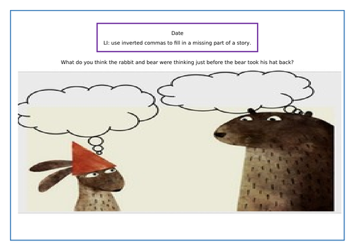 'I want my hat back' resources/ worksheets KS1 | Teaching Resources