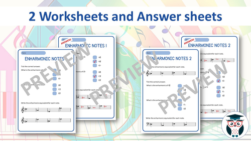 Enharmonic Notes in Music | Teaching Resources