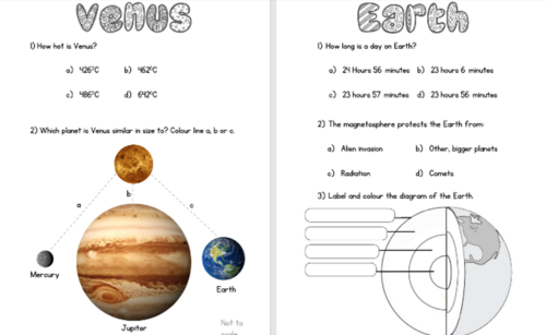 The Solar System - Fact Book | Teaching Resources