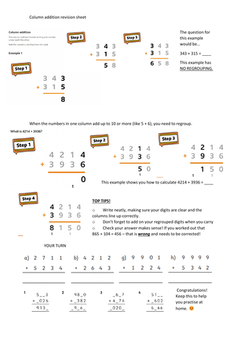 Year 5/6 revision guides | Teaching Resources