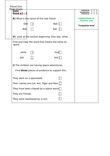 Project X - Planet Exis (Turquoise Level) | Teaching Resources