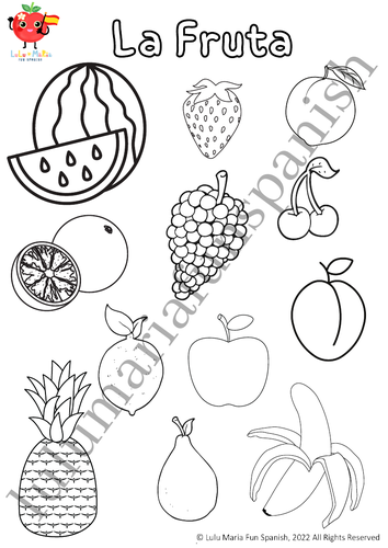 Spanish Fruits Package for KS1 | Teaching Resources