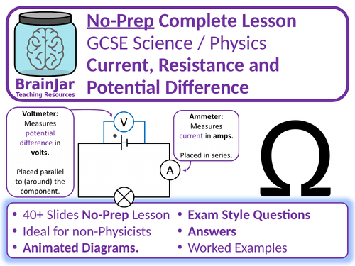Electricity: Current, Resistance and Potential Difference | Teaching ...