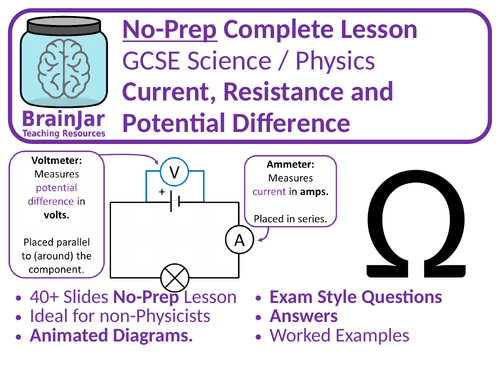 Electricity: Current, Resistance and Potential Difference | Teaching ...