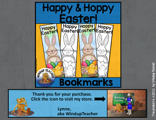 Easter Bunny Bookmarks | Teaching Resources