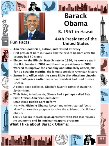 Barack Obama PACKET & ACTIVITIES, Important Historical Figures Series ...