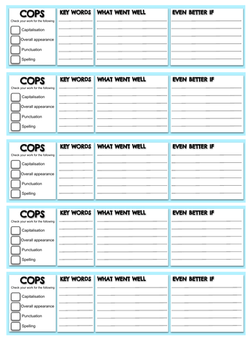 Marking strips - WWW EBI | Teaching Resources