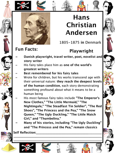 Hans Christian Andersen PACKET & ACTIVITIES, Important Historical ...