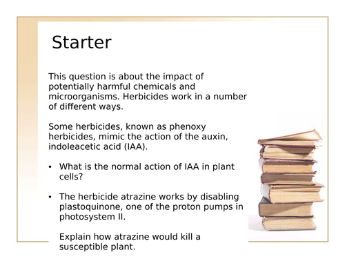 OCR Biology Tropisms and industrial hormones | Teaching Resources