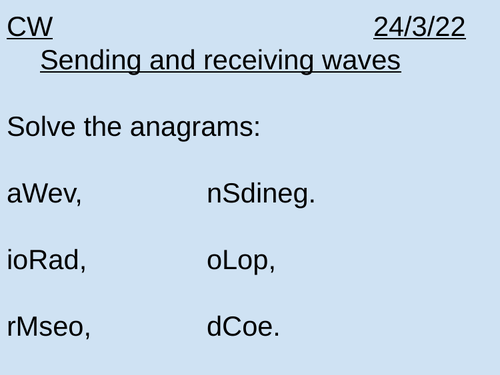 Sending and Receiving Radio Waves | Teaching Resources
