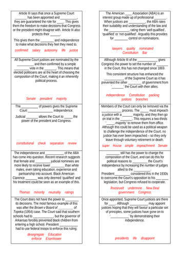 Edexcel A Level USA Politics Lessons 86-87 (Nature & Role of the ...