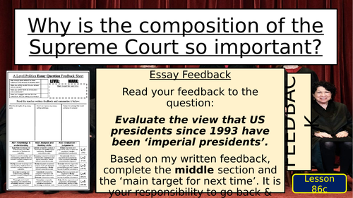 Edexcel A Level USA Politics Lessons 88-90 (Supreme Court appointments ...