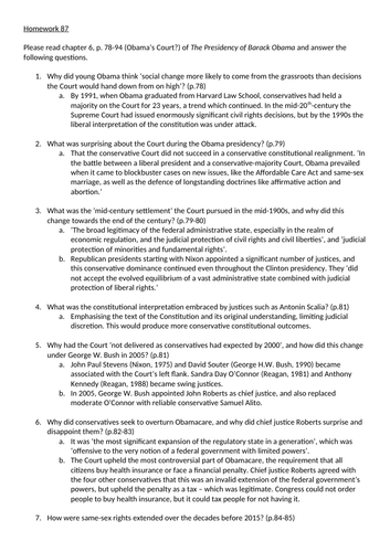 Edexcel A Level USA Politics Lesson 91 (Judicial activism & restraint ...