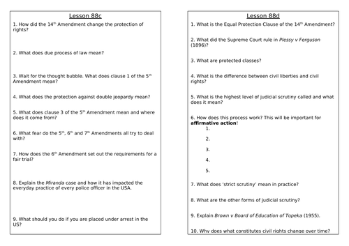 Edexcel A Level USA Politics Lessons 92-95 (US Supreme Court case ...