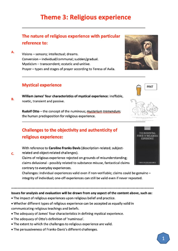 Religious Experience Student Workbook 29 Pages with Activities ...