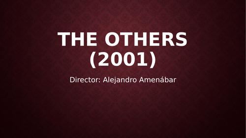 The Others (2001) Media Study | Teaching Resources
