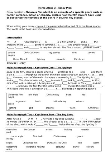 Home Alone 2 Media Study | Teaching Resources