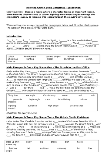How the Grinch Stole Christmas Media Study | Teaching Resources