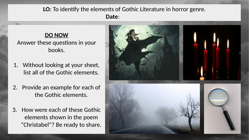 KS3 Gothic Genre SOW | Teaching Resources