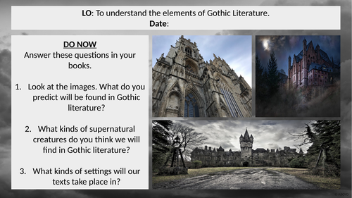 KS3 Gothic Genre SOW | Teaching Resources