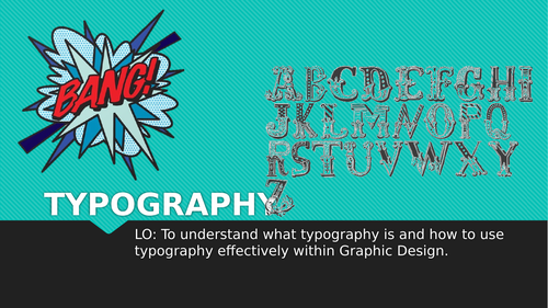 Typography - Graphics Lesson | Teaching Resources