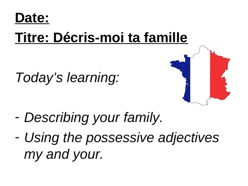 Dynamo 1 - Module 4 - Décris-moi ta famille - Page 84 | Teaching Resources