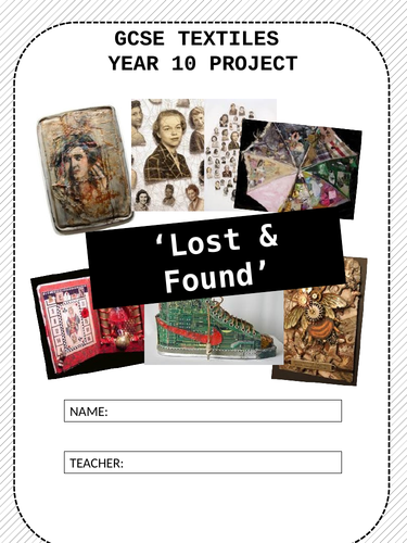 GCSE ART & TEXTILES=LOST AND FOUND PROJECT BRIEF | Teaching Resources