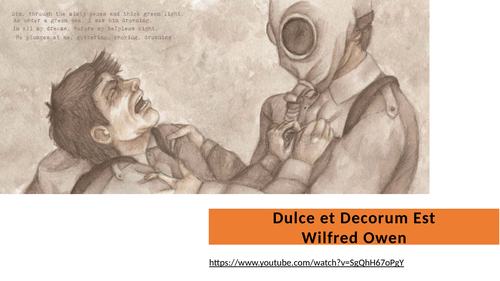 Dulce et Decorum Est Close Language Analysis | Teaching Resources
