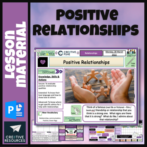 Positive Relationships PSHE | Teaching Resources