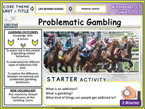 Problematic Gambling PSHE | Teaching Resources
