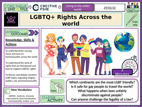 LGBTQ+ Rights Across the World | Teaching Resources