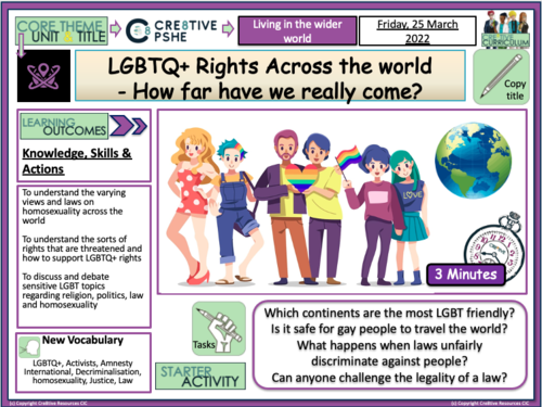 LGBTQ+ Rights Across the World | Teaching Resources