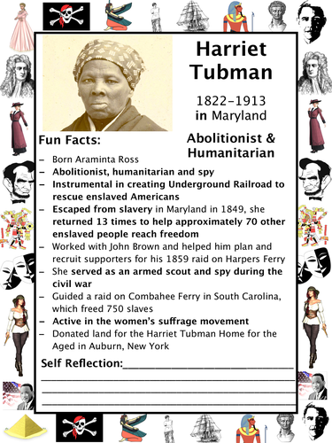 Harriet Tubman Worksheet