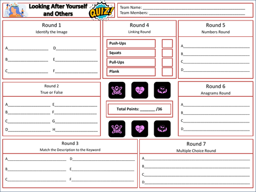 Looking after Yourself PSHE Quiz | Teaching Resources