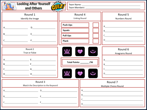 Looking after Yourself PSHE Quiz | Teaching Resources