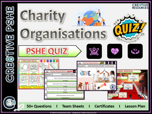 Charity PSHE Quiz | Teaching Resources