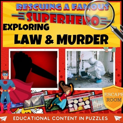 Law and Murder Escape Room | Teaching Resources