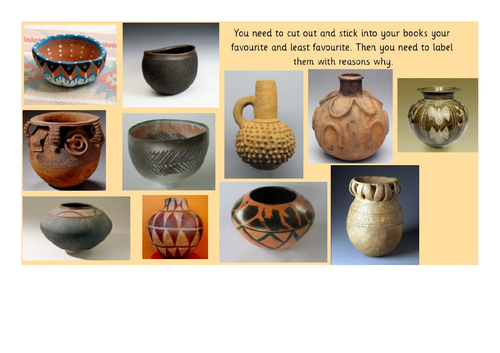 Art KS1 - Sculptures Pinch Pots | Teaching Resources