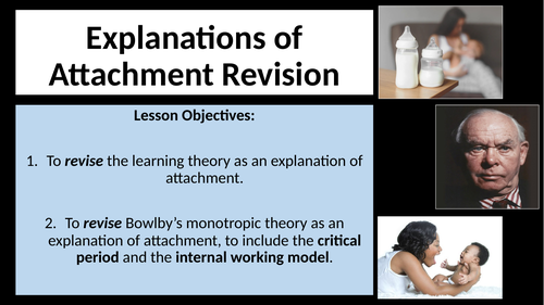Explanations of attachment revision lesson | Teaching Resources
